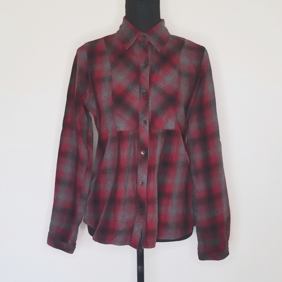 Royal Robbins | Tops | Royal Robbins Shirt 0 Cotton Plaid Tuxedo Front Button Down Long Sleeve ...